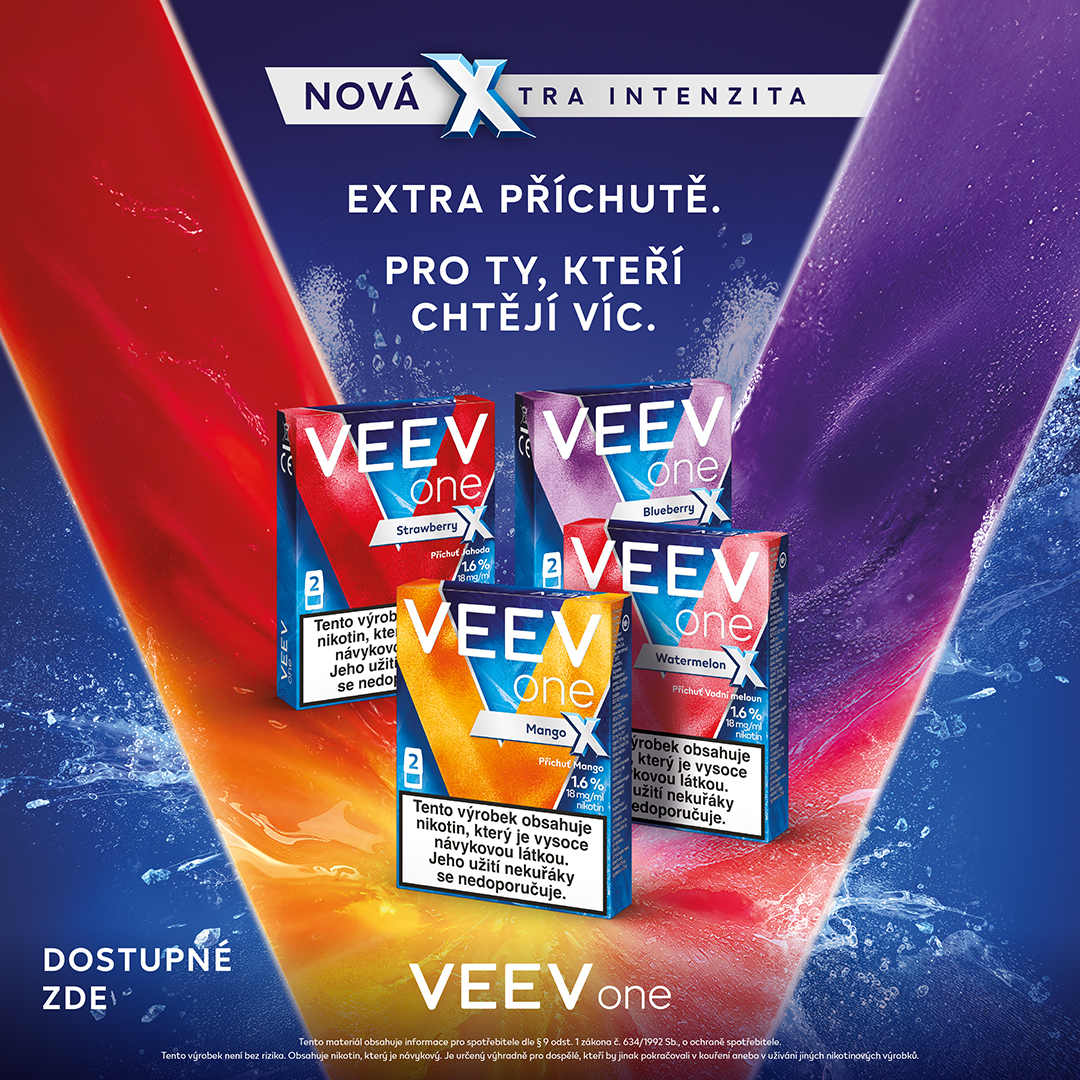Nové náplně VEEV ONE X: Extra intenzivní chuť ovoce